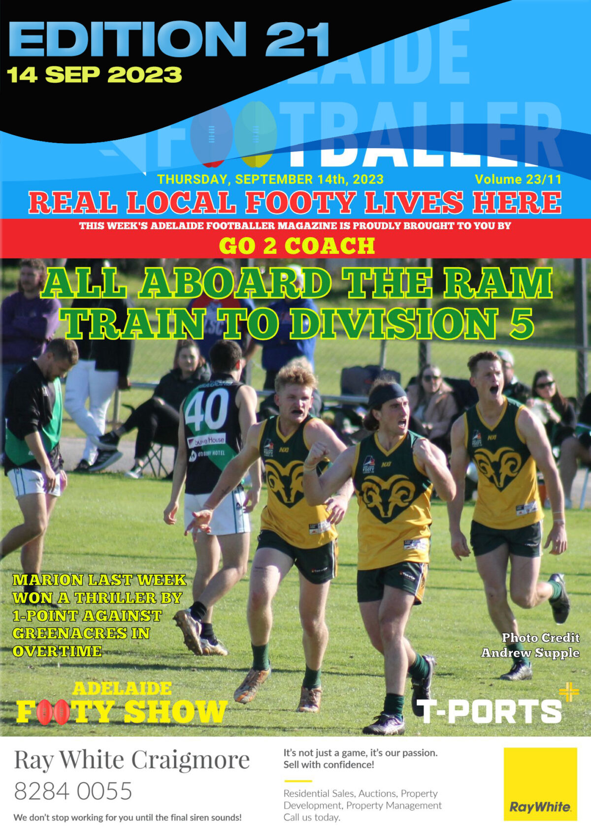 The SA Adelaide Footballer Magazine – The Souh Austrlian Fotbaler